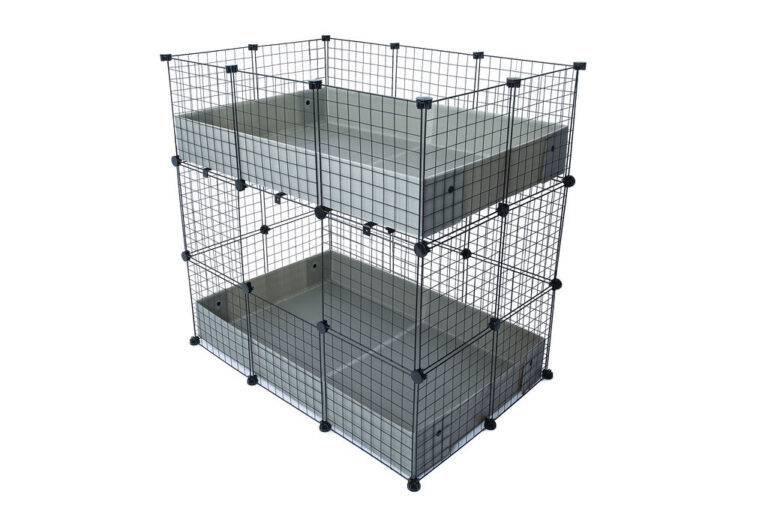 2x3 Stacking Modular Grid Guinea Pig Cage - C and C Guinea Pig Cages